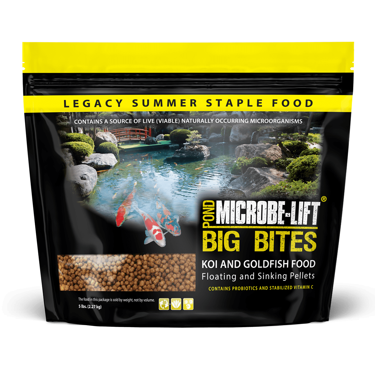 Microbe-Lift Legacy Big Bites Koi & Goldfish Food - 6lb | Ponds Online