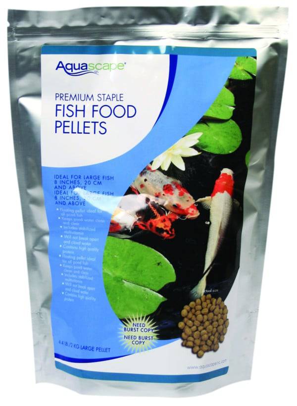 Aquascape Premium Staple Fish Food Pellets - Medium Pellets - 1 kg Bag ...