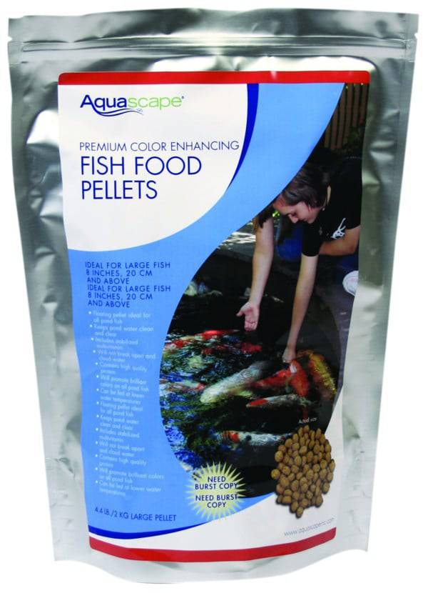 Aquascape Premium Color Enhancing Fish Food Pellets - Large Pellets - 2 ...